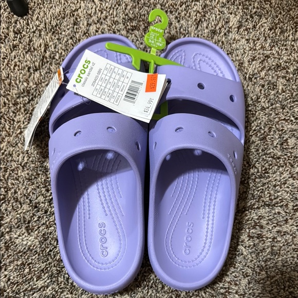 CROCS | Shoes | Crocs Purple Sandals Classic | Poshmark